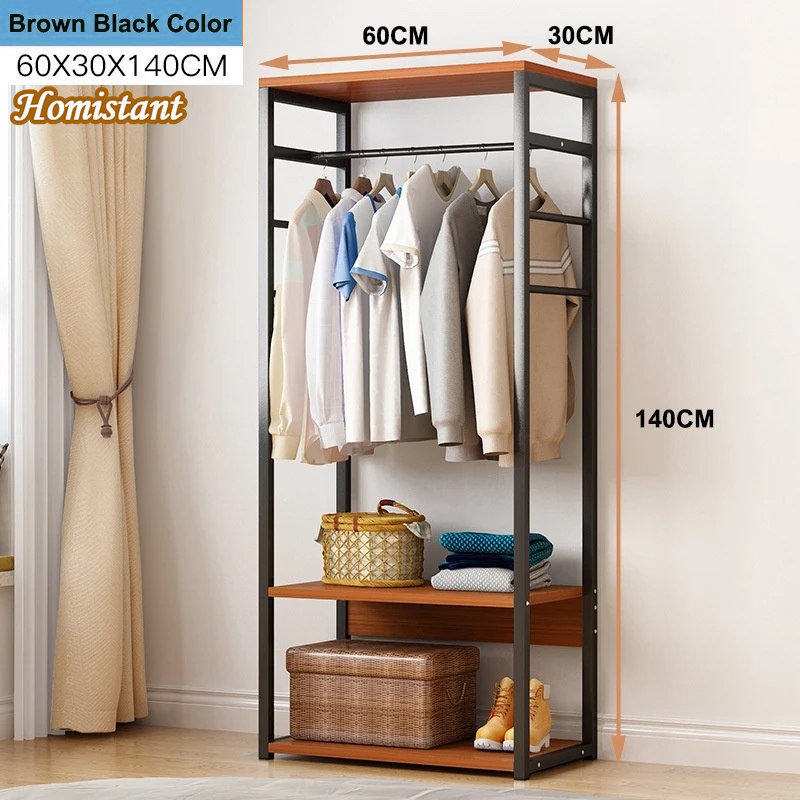 Clothes Rack Cabinet Storage Rack Wardrobe Cabinet Metal Standing ...