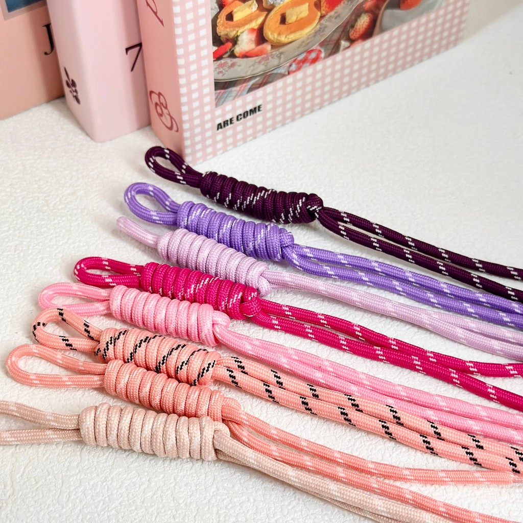 ManilaGo Color Braided Lanyard Keychain Knot Nylon Rope for Car ...