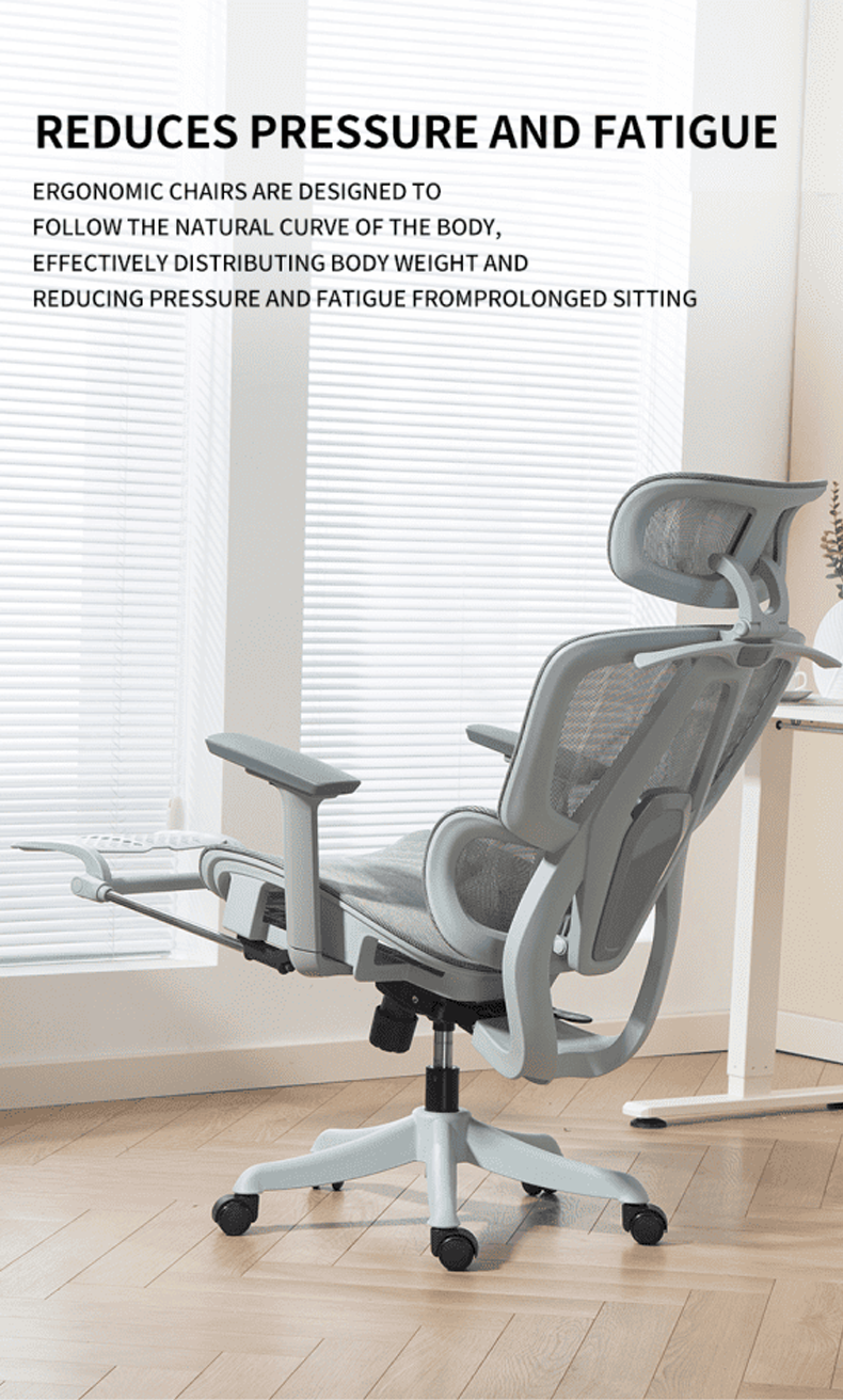 INPLAY EF100-G V2 Ergonomic Chair Adjustable Breathable Design Long ...