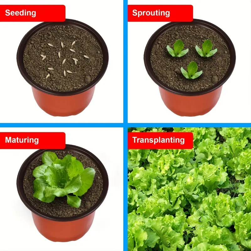 【20pcs】Nurse Pot Plastic Flower Pot Plant Flower Pot With Drainage Hole ...