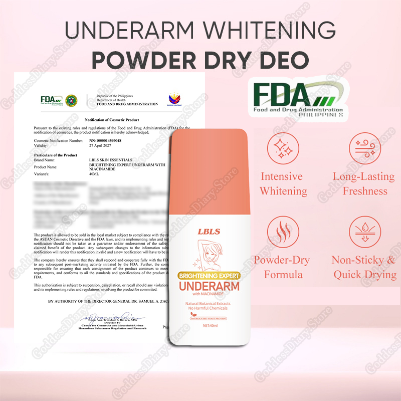 (BUY 1 TAKE 1) Japan Intensive Whitening Underarm Powder Dry Deodorant ...