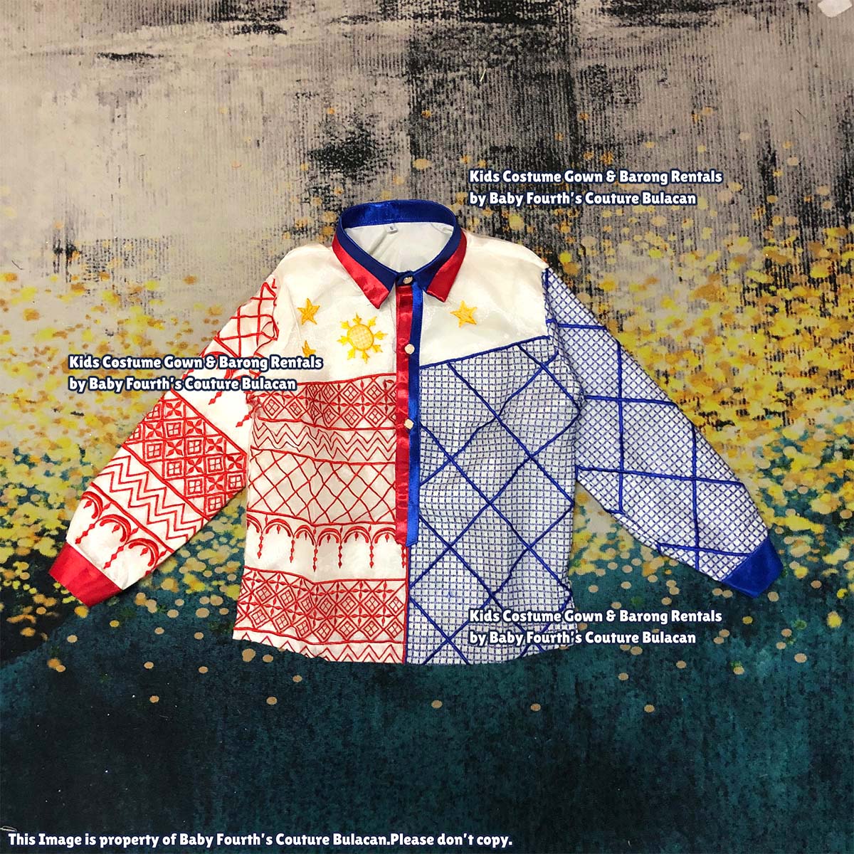 Buwan ng Wika Traditional Barong Tagalog with Philippine Flag ...