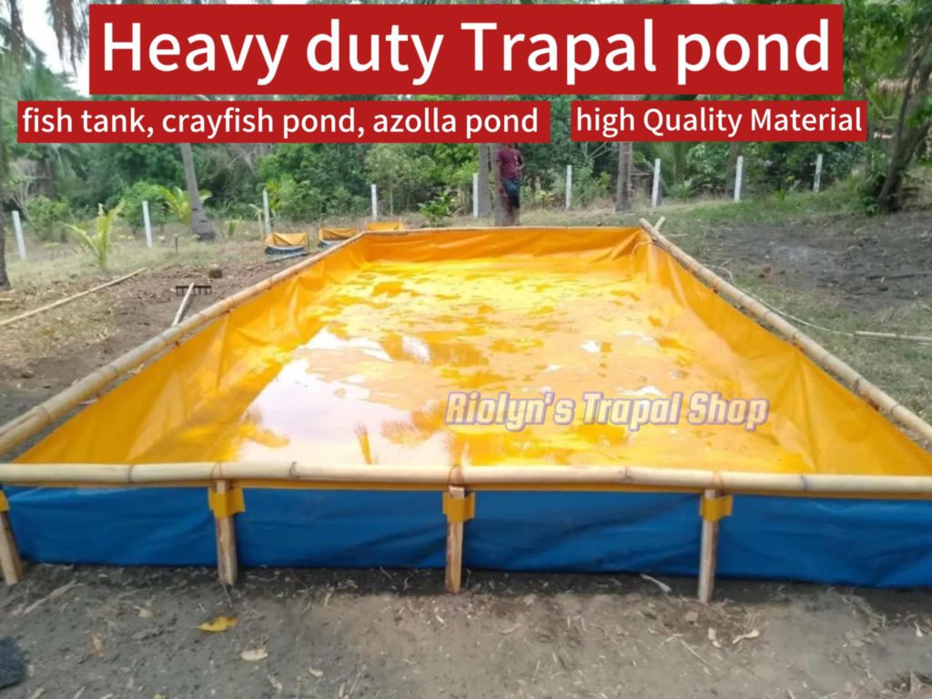 AZOLLA POND ORIGINAL S400 0.4mm THICKNESS LONA TRAPAL POND HEAVY DUTY TYPE TRAPOND CRAYFISH TANK ...