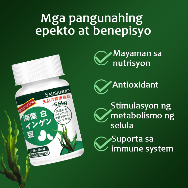 Effective Slimming Pills – Natural Seaweed & White Kidney Bean Capsules ...