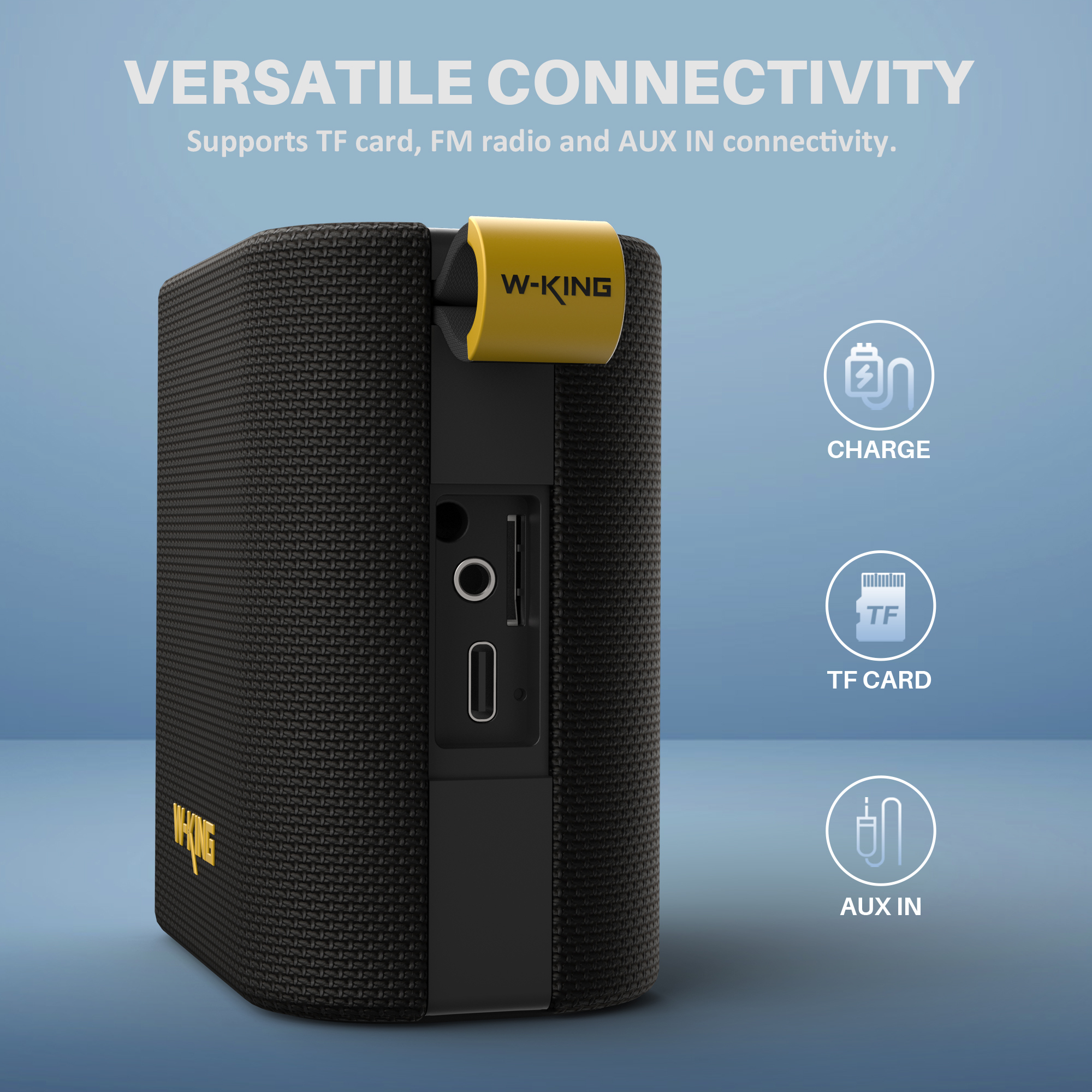 W-KING D2 Wireless Bluetooth Speakers Portable Subwoofer Outdoor IPX7 ...