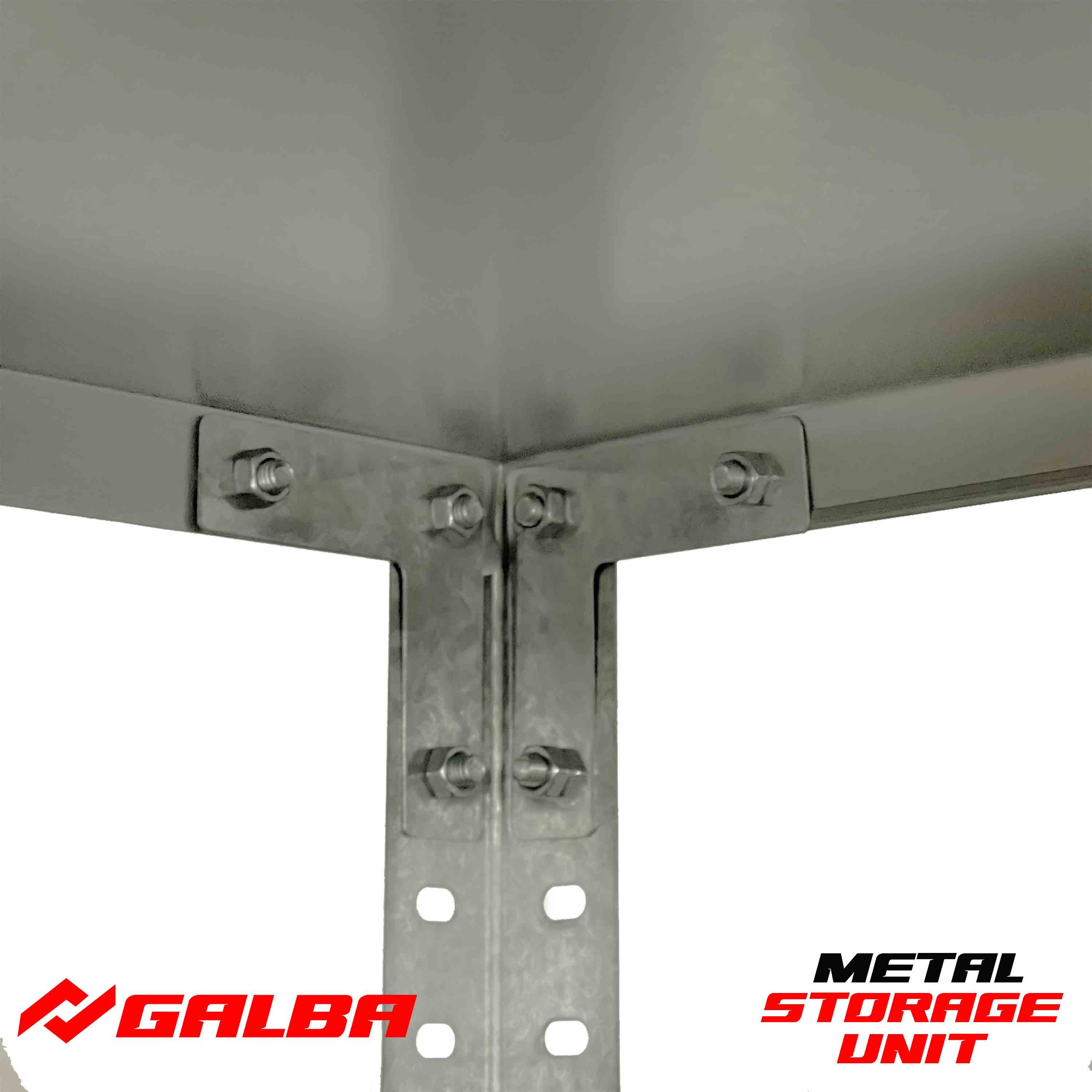 GALBA Galvanized Storage Shelves 3,4,5 Layers ALL Metal Rack Bolted ...