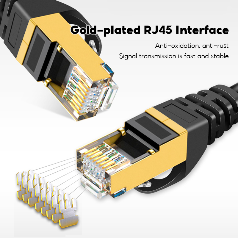 5 to 100M Gigabit UTP CAT6 Lan Cable Outdoor RJ45 Gold-Plated Ethernet ...
