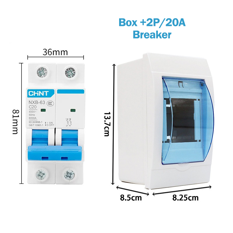 AC Circuit Breaker (2P 20A-32A) Electric Circuit Breaker 2-Way ...