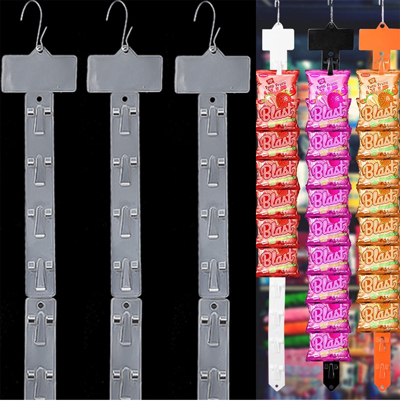 10PCS Merchandising Hanging Strips Store Snack Display Strips with ...