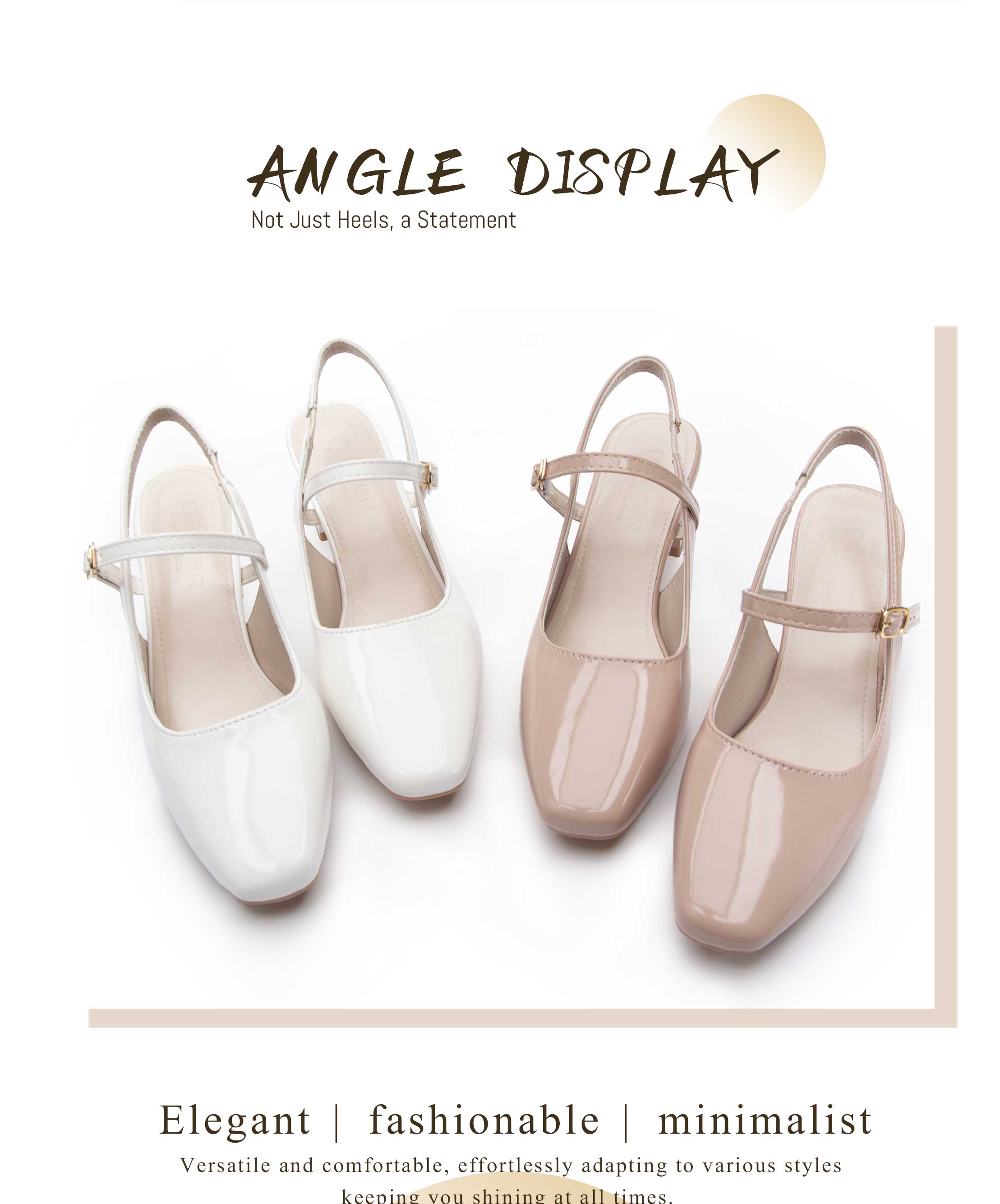 VONICA Pink Close Shoes with Heels for Women Office Wedding Block Heels ...