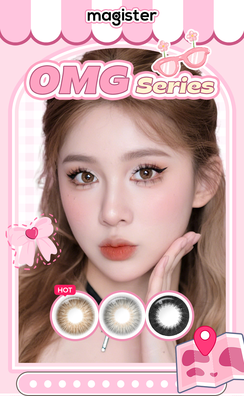 Magister contact lenses OMG Brown Gray Black contact lens with grade ...