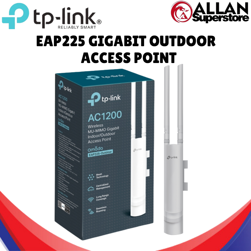 TP-Link EAP225 | EAP110 AC1200 Dual-Band Ceiling/Wall Mount WiFi Access ...