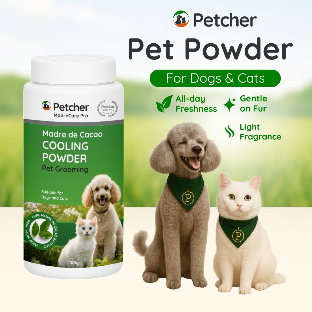 Petcher Pet Powder 100g Madre de Cacao Pet Grooming Care for Dogs and ...