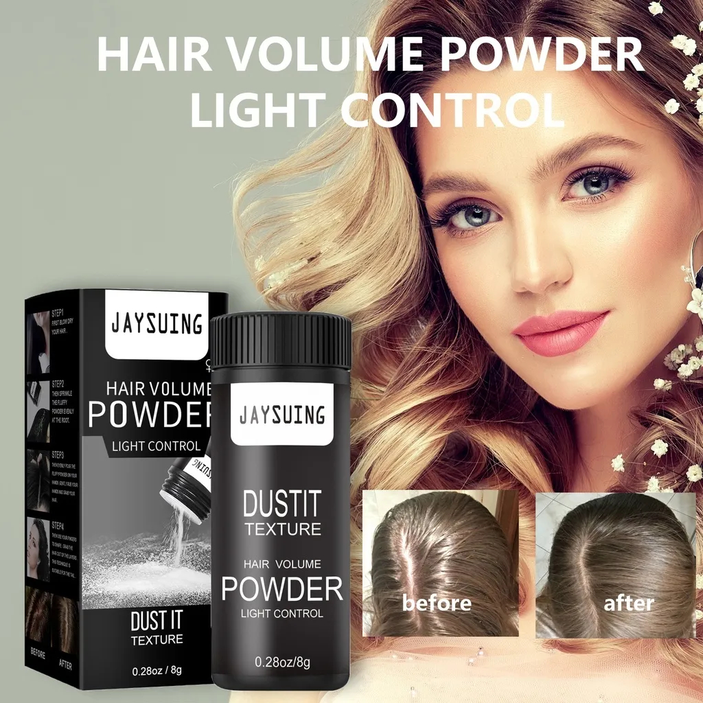 Hair Building Fiber Powder Volumizing & Texturizing Mattifying Powder ...