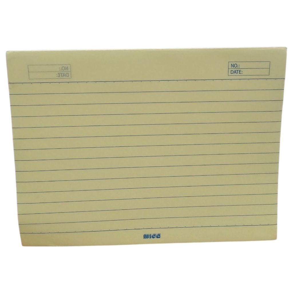Mica Yellow Ruled Pad 1/2 Crosswise | Shopee Philippines
