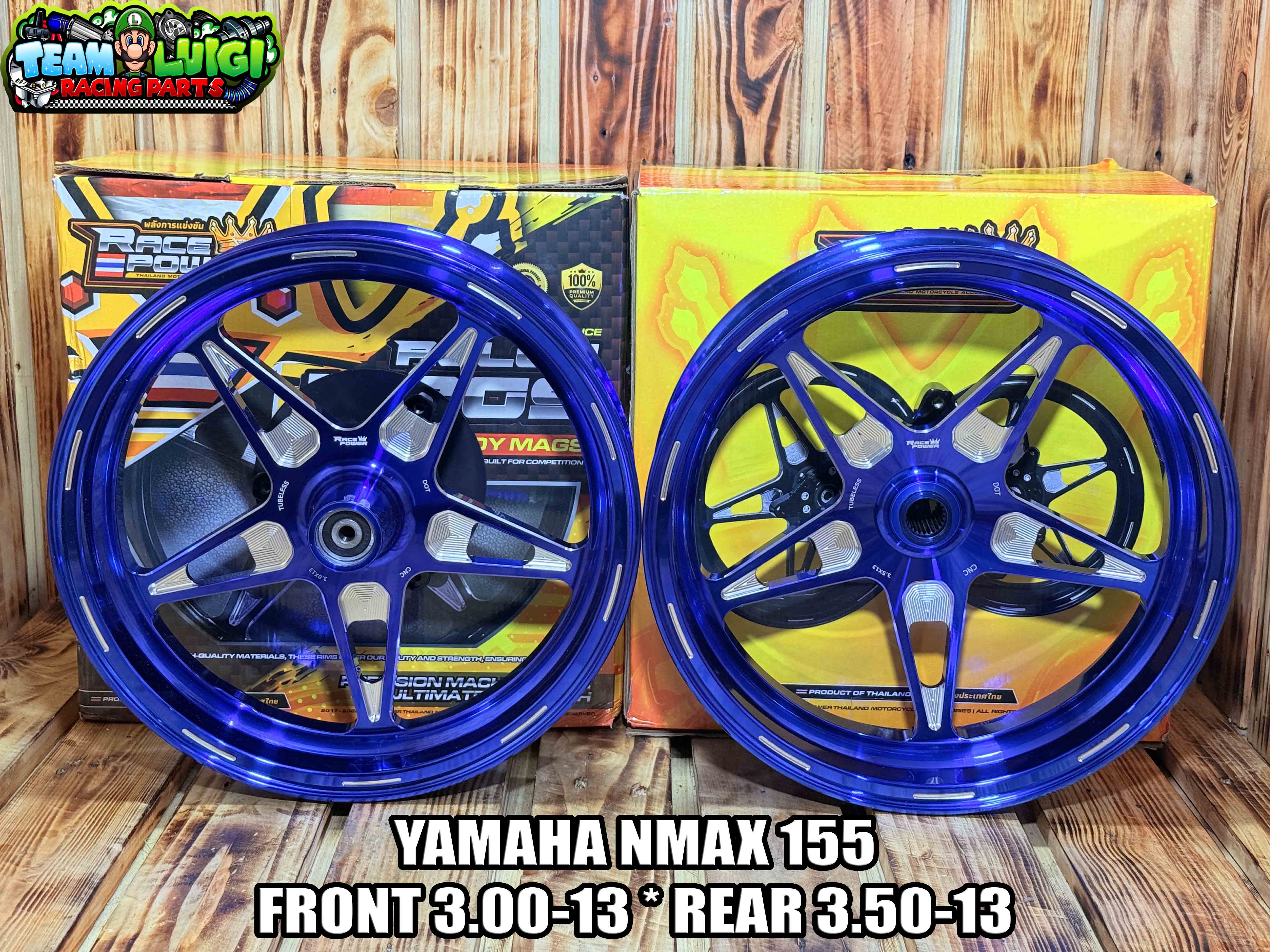 RACE POWER CNC MAGS 13s 5 SPOKES YAMAHA NMAX 155 MADE IN THAILAND ...