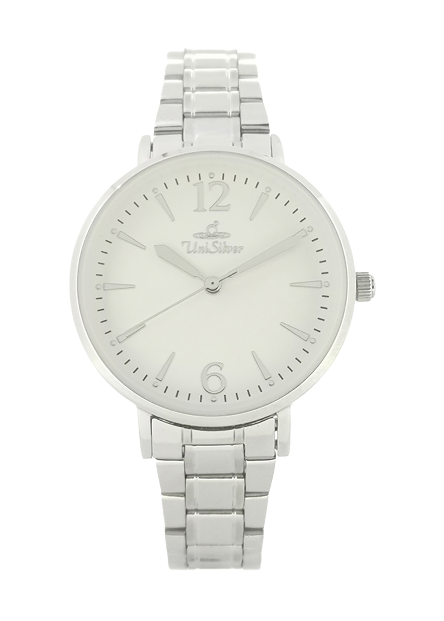 UniSilver TIME Women's Metal/ Black Dial Stainless Steel Watch KW4025 ...