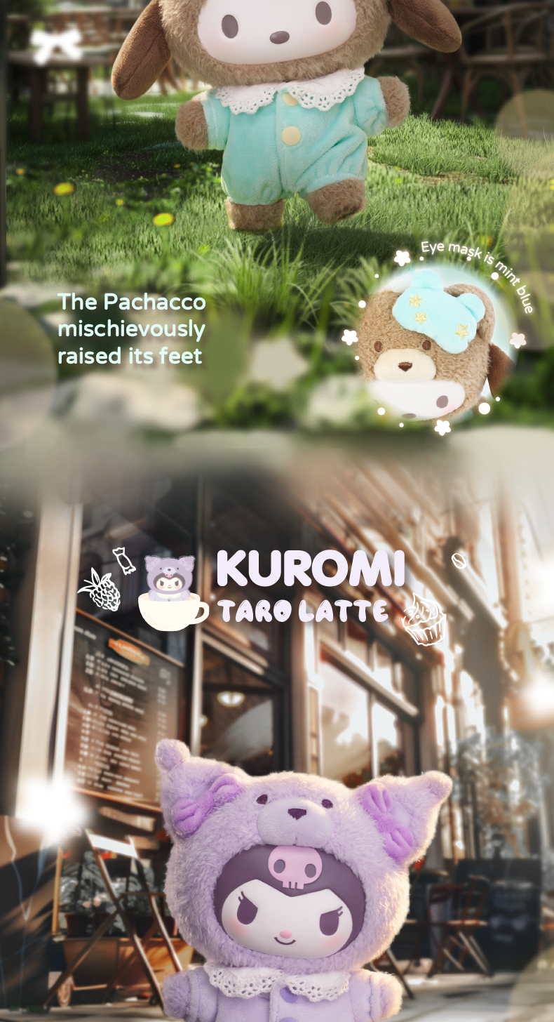 MINISO TOP TOY Sanrio Characters Latte Baby Series 1 Blind Box Set 6 ...