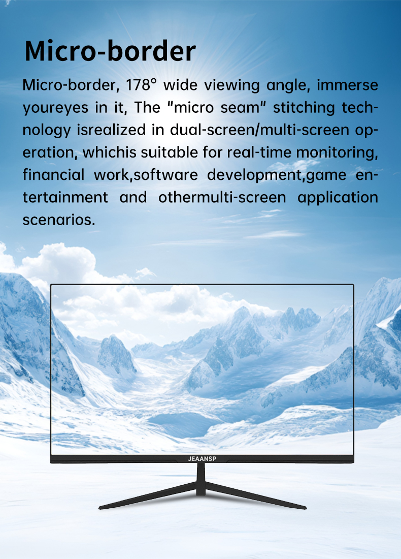 JEAANSP Computer Monitor 22 24 25 27 inch 100HZ Gaming PC Monitor IPS ...