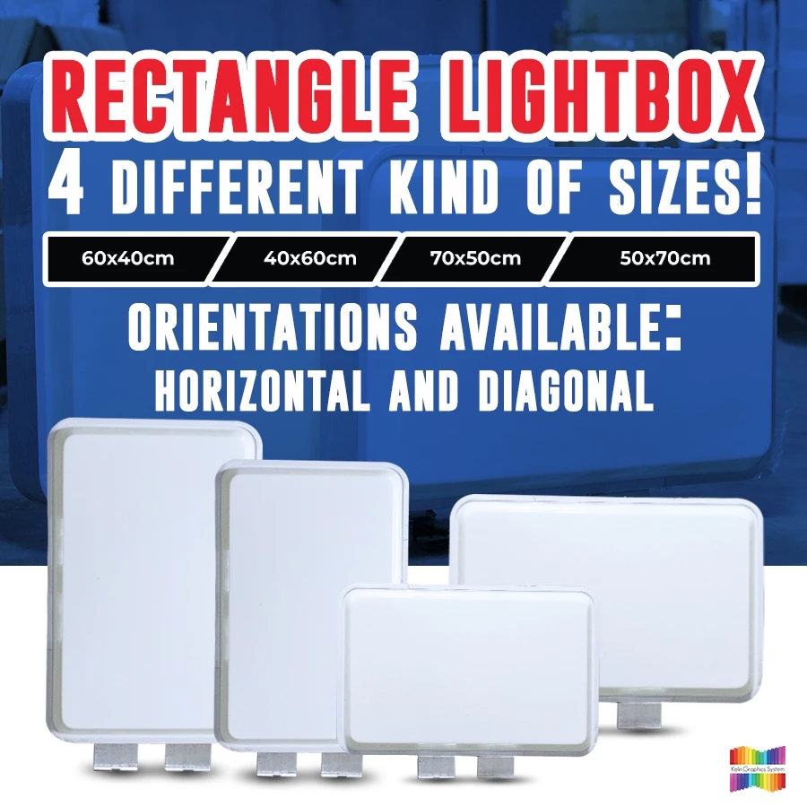 KGS Portable Lightbox Rectangular/ Store Display| Without Logo | Shopee ...