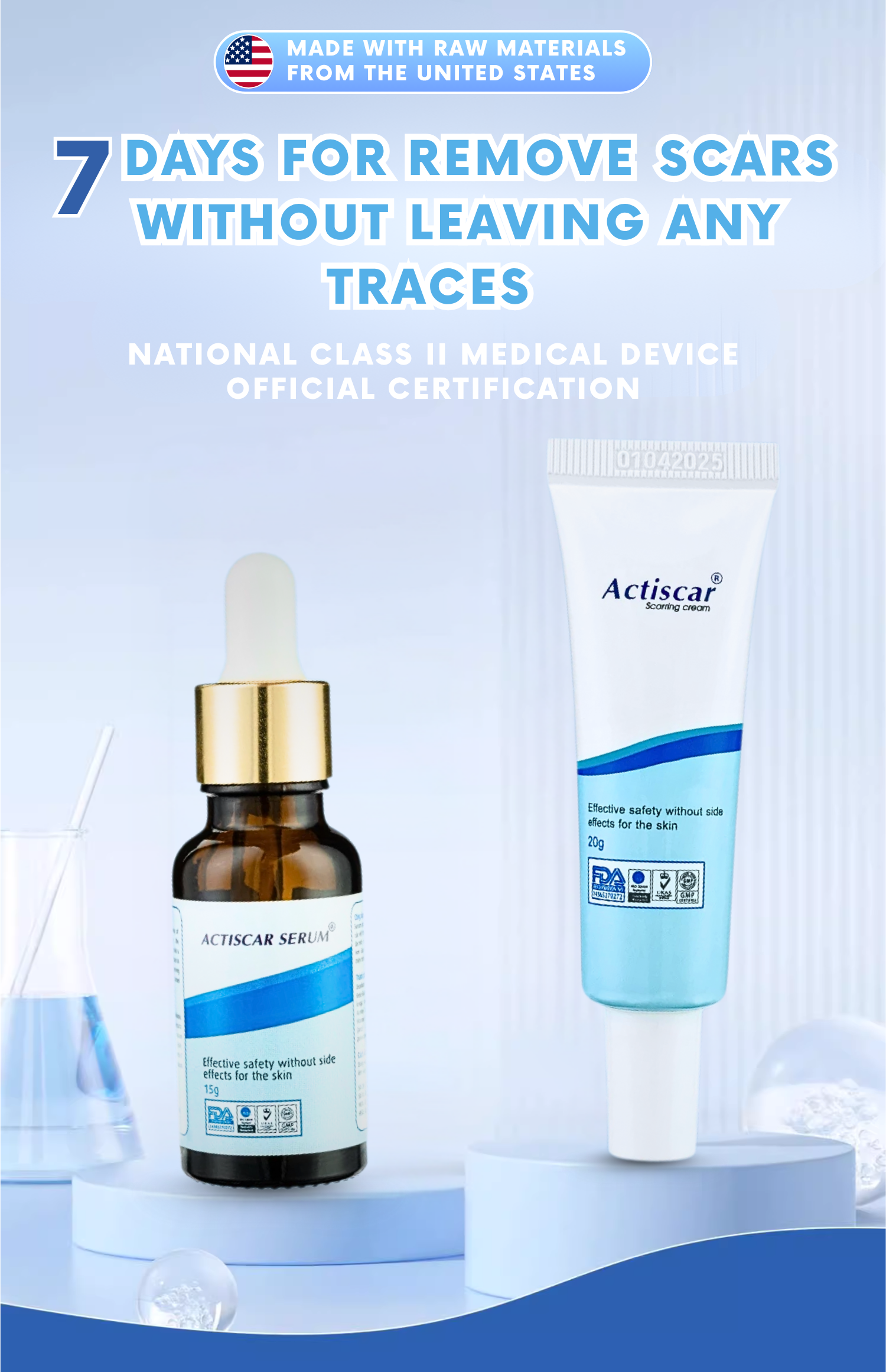 [BUY 1 GET 1] Combo Actiscar Scar Cream & Serum Fades Raised, Deep ...