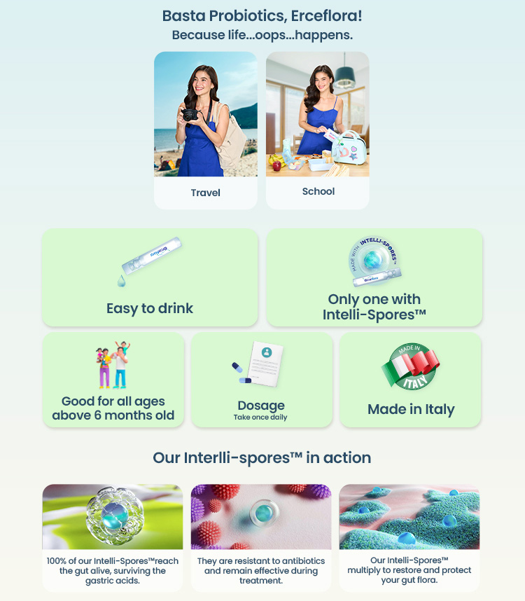 Erceflora Gut Defense Probiotic Daily Preventive Support Supplement For ...