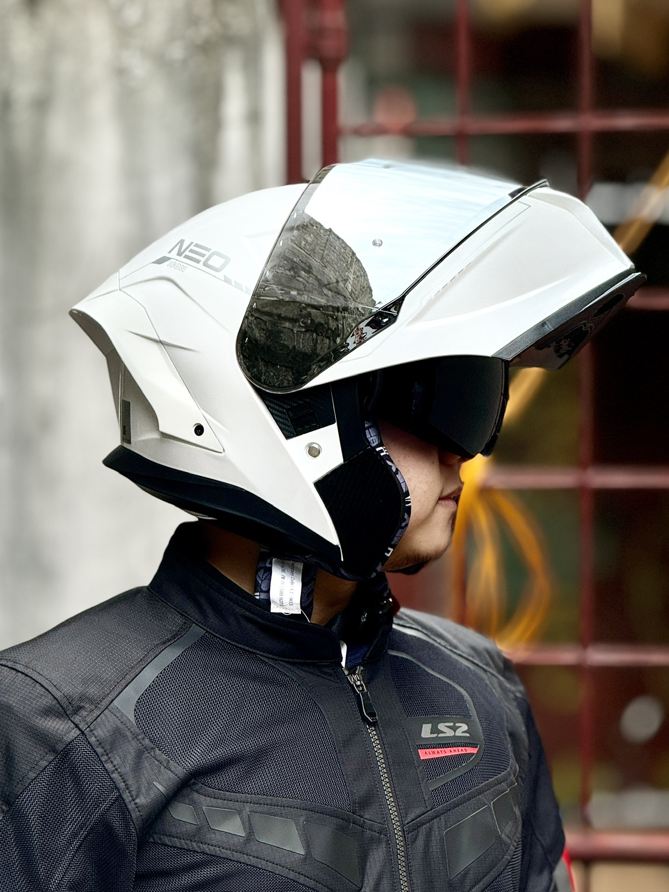 Spyder Neo Icon Modular Dual Visor Helmet for Motorcycle (Free Clear ...