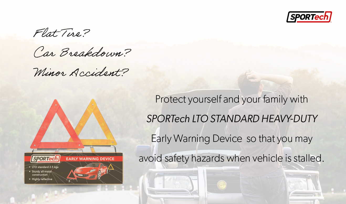 SPORTech Early Warning Device EWD Safety Triangle LTO Standard Heavy ...