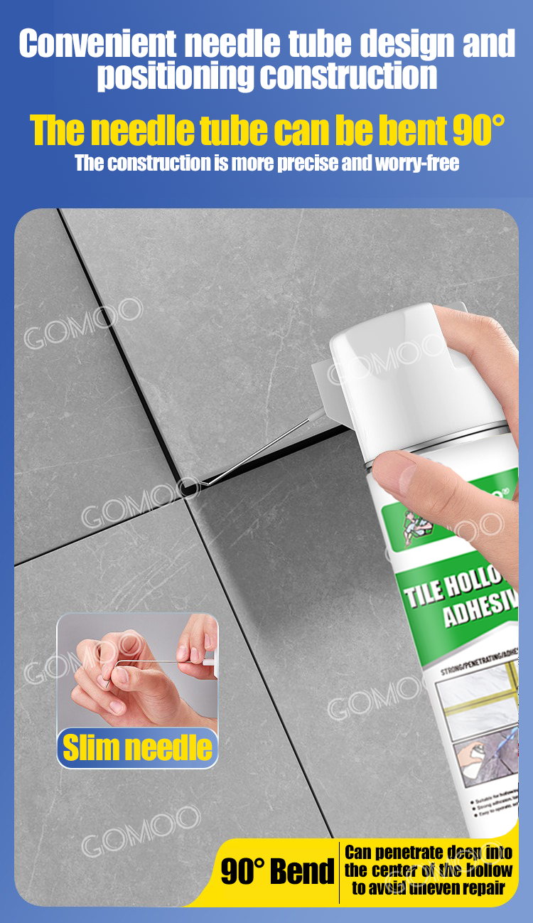 Tile Adhesive Repair Glue With needle design tile hollowing agent ...