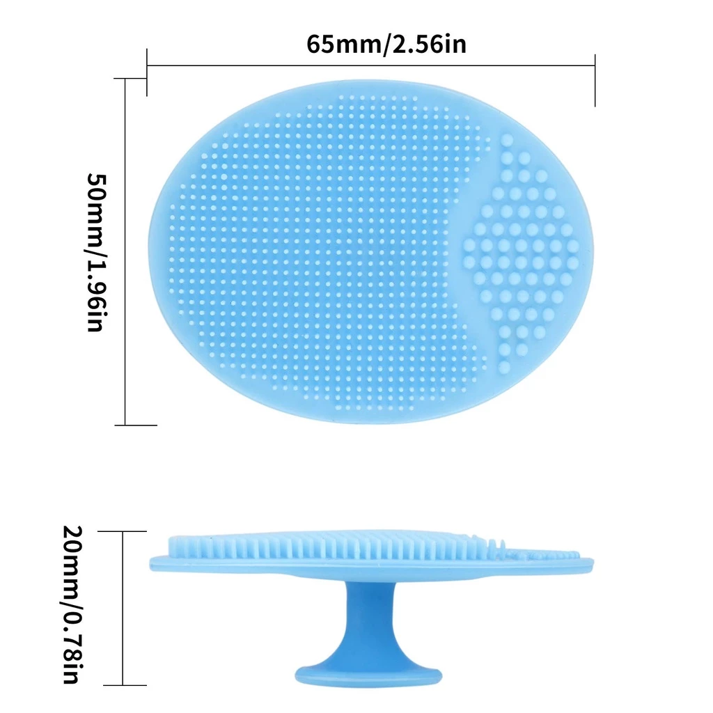 Facial Cleansing Brush,Soft Silicone Face Scrubber Exfoliating Brush ...