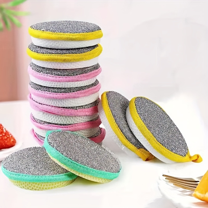 Double-Side Dishwashing Sponges Kitchen Tableware Dish Washing ...