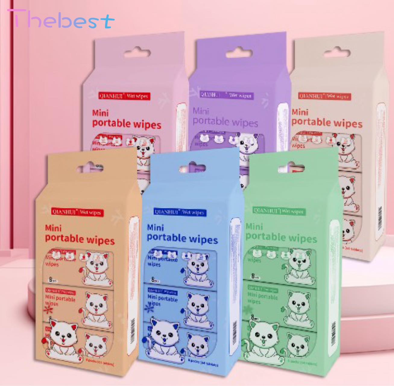8in1 Bag Mini Baby Wipes Pocket Portable Wipes Multipurpose use Soft ...