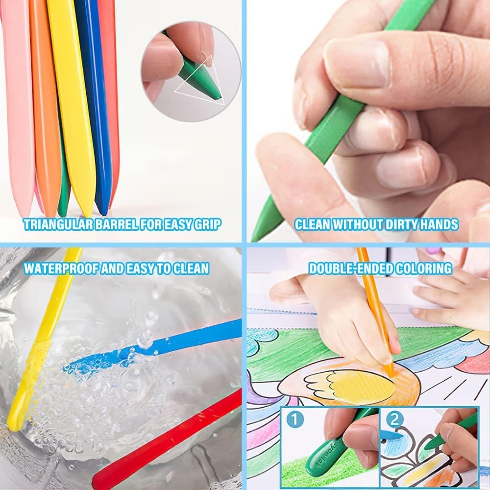 12/24/36 Colors Crayons Painting Safe Drawing Art Supplier Coloring Set ...