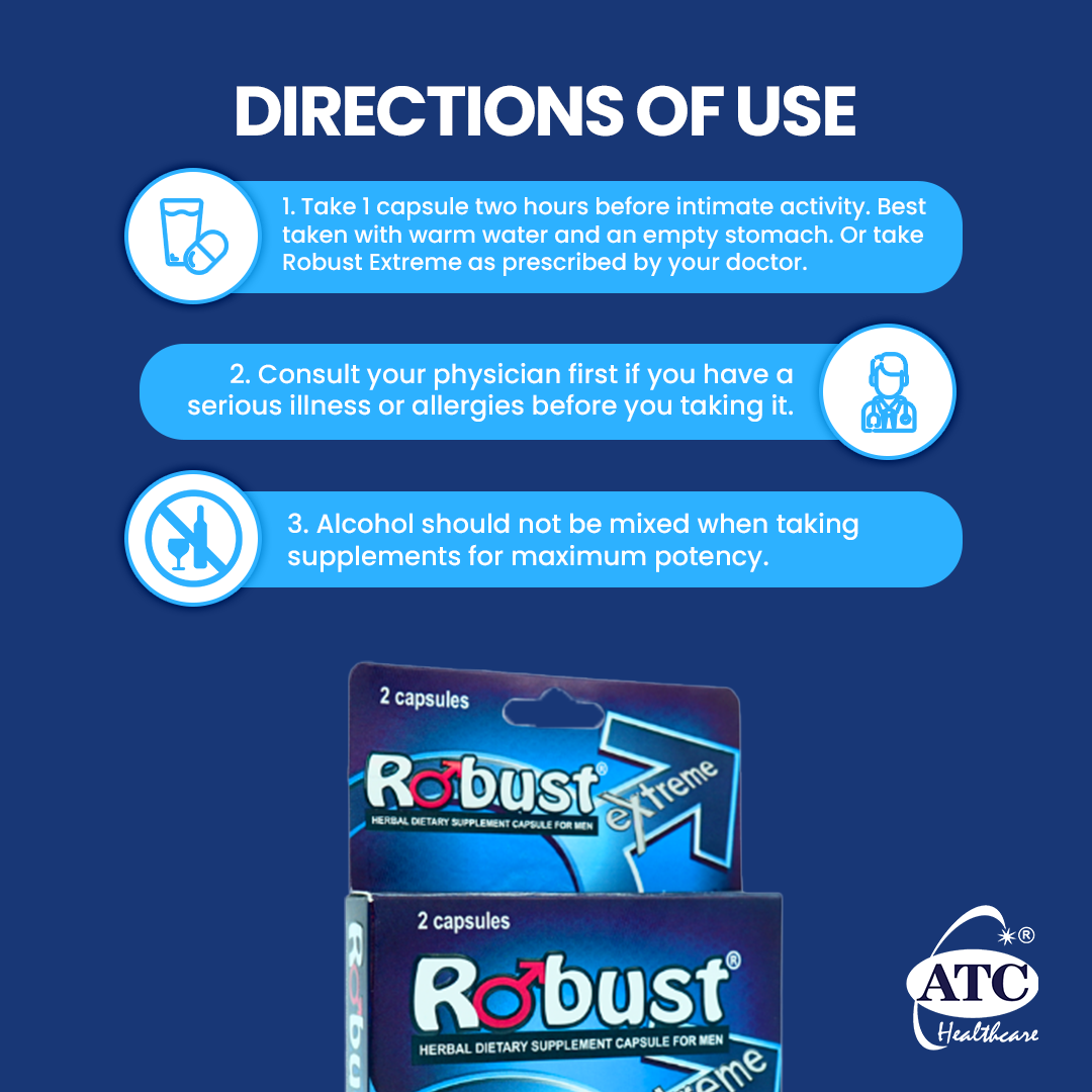 ATC Robust Extreme 2's Men's Dietary Supplement | Shopee Philippines