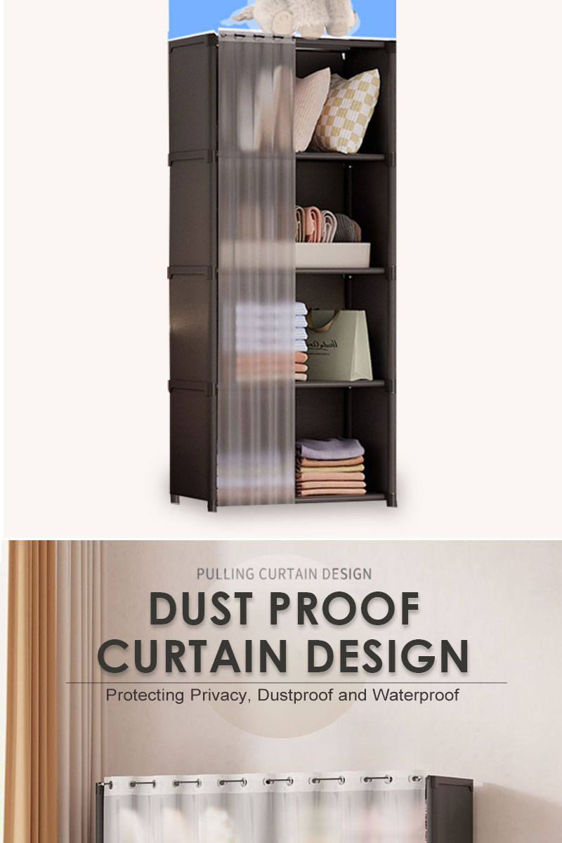 Dustproof Cloth Cabinet Nonwoven Rack Wardrobe Simple Storage Cabinet ...