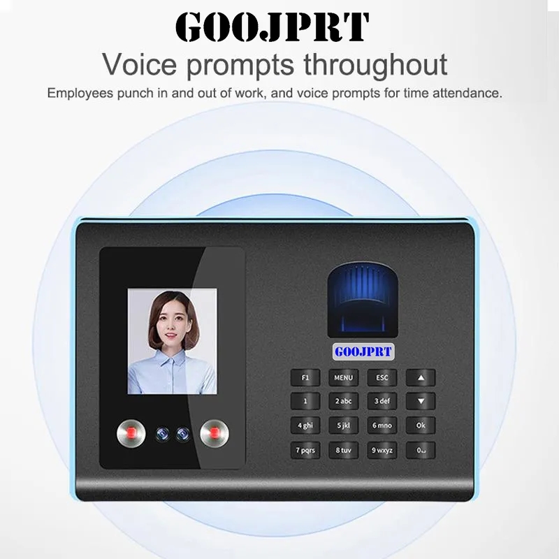 Face Recognition Attendance Biometric Fingerprint Scanner Absence Machine Time Cards | Shopee ...