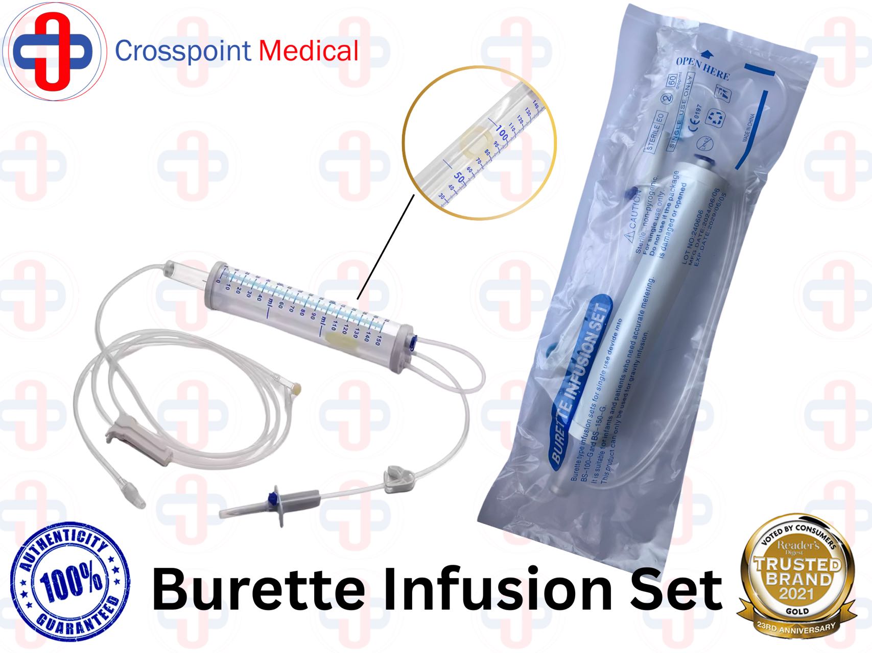 Crosspoint Burette Infusion Set | Shopee Philippines