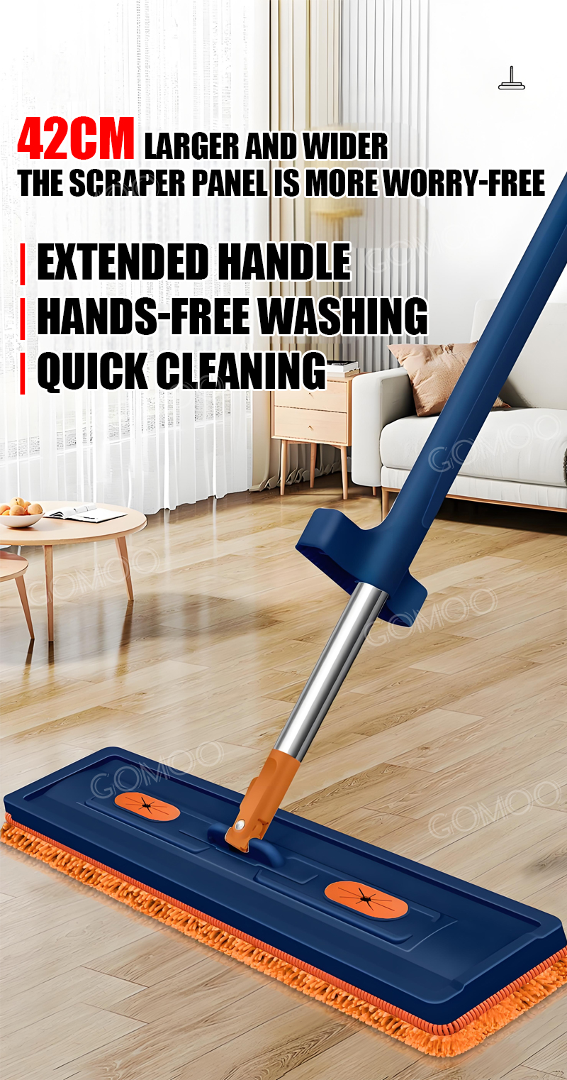 Chenille Mop Deep Cleaning 360° rotating head Hands-Free Cleaning ...