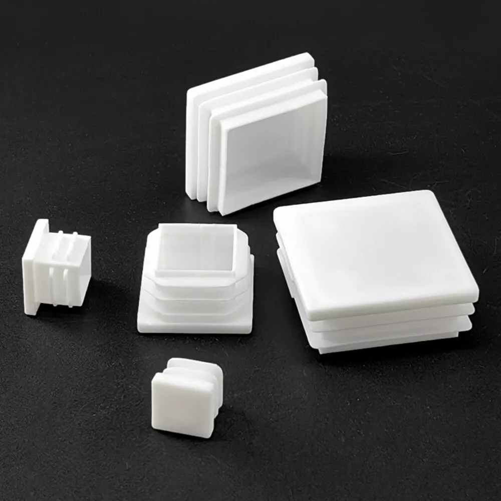 1pc Square & Rectangle Tubular End Cap Plastic Chair Foot Cover Table ...