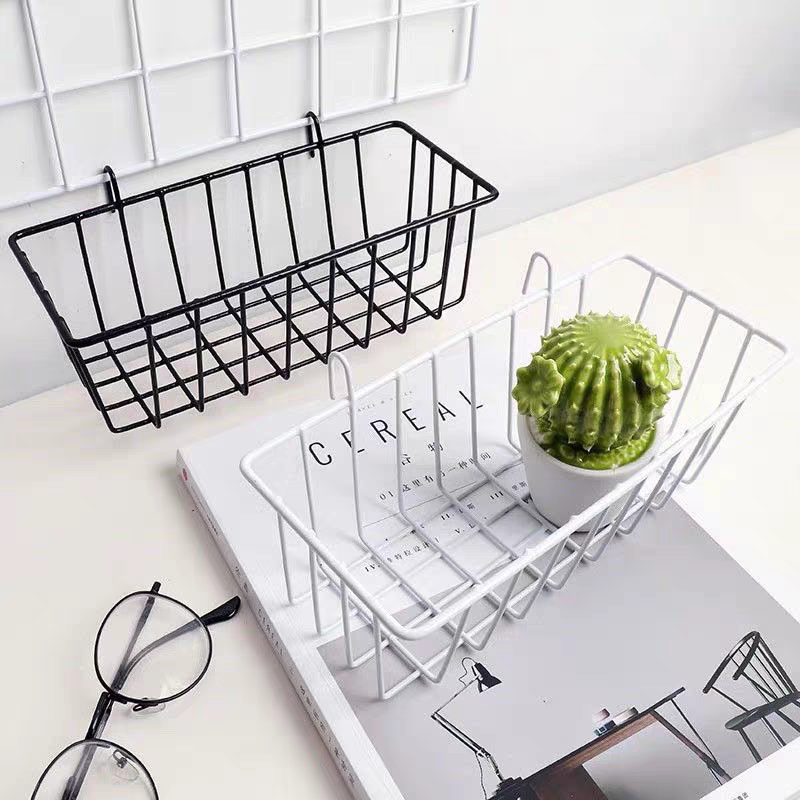 Hanging organizer wire mesh basket shelf hanging net sari sari store ...