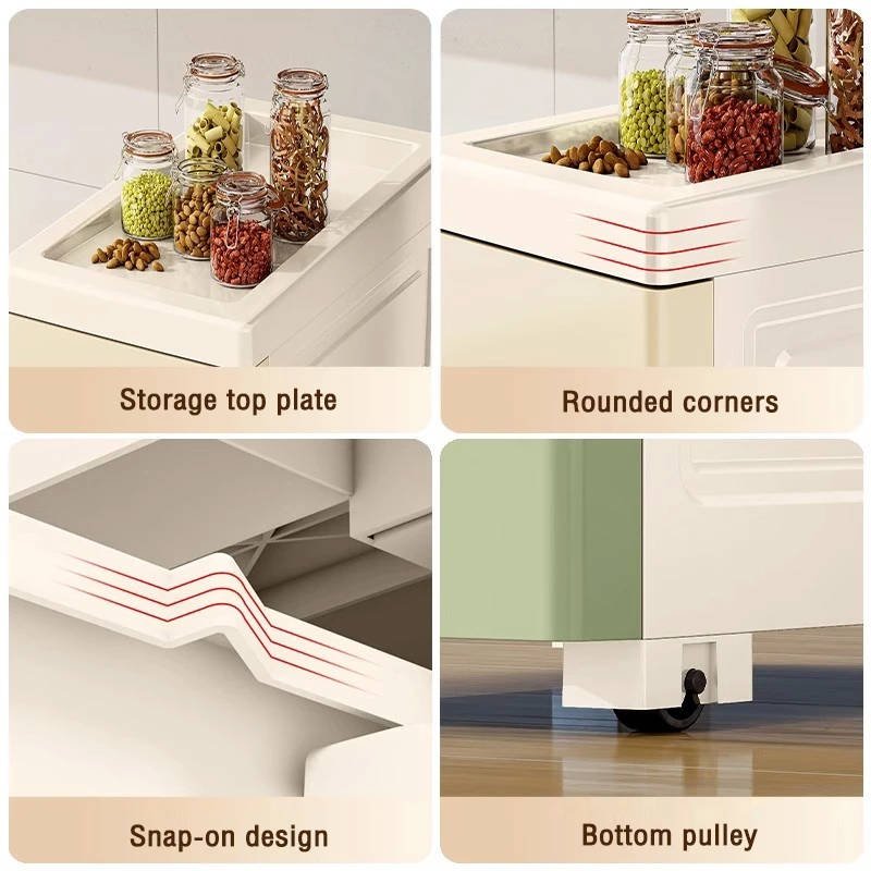 Drawer Storage Cabinet Slim Organizer Drawer With Wheel Kitchen ...