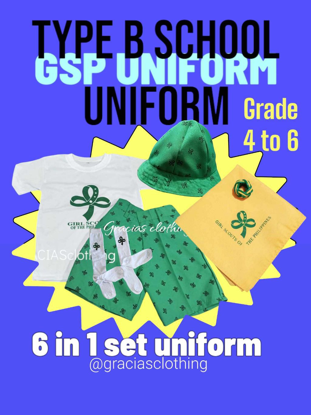 GSP SET SCHOOL UNIFORM/ STAR SET TYPE B SCHOOL UNIFORM/ GOOD QUALITY ...