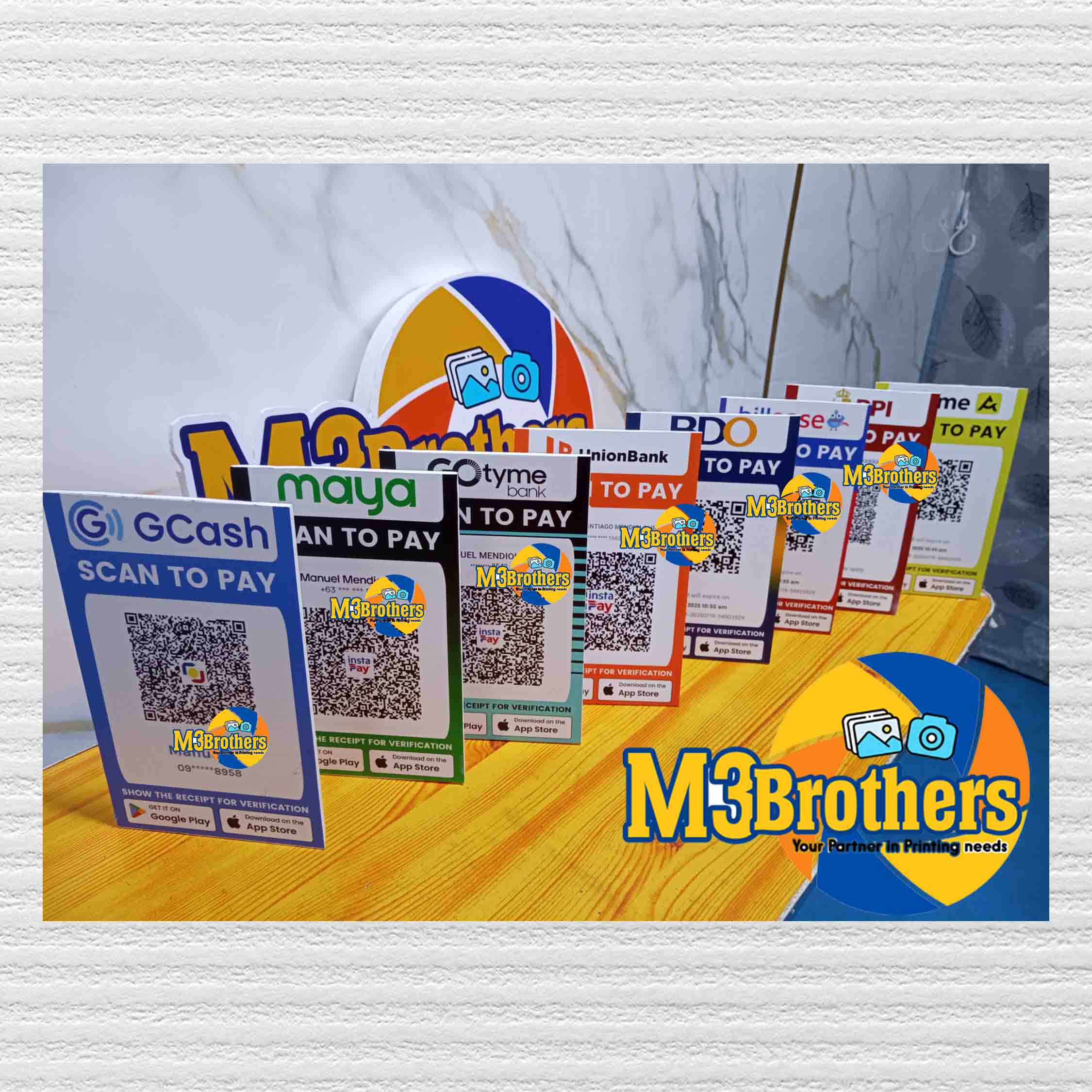 PERSONALIZED SCAN TO PAY QR CODE in SINTRA BOARD with STANDEE (GCash ...