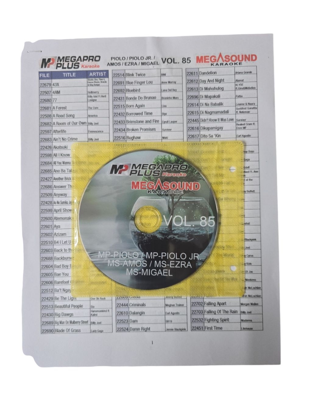 Megapro Plus Updated CD Vol. 85 For MP-Piolo/MP-Piolo JR./MS-Amos/MS- Migael | Shopee Philippines