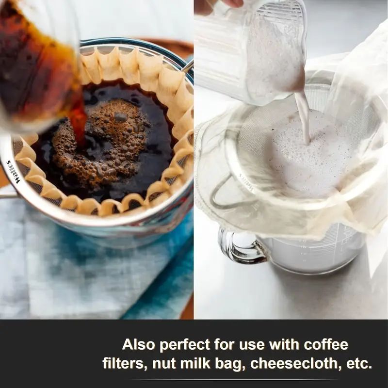 3pcs Upgraded stainless steel filter set,efficiently filters flour ...