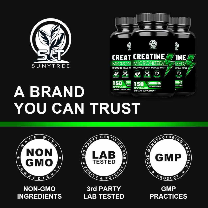 Suny Tree Creatine monohydrate capsules improve shape muscle strength ...