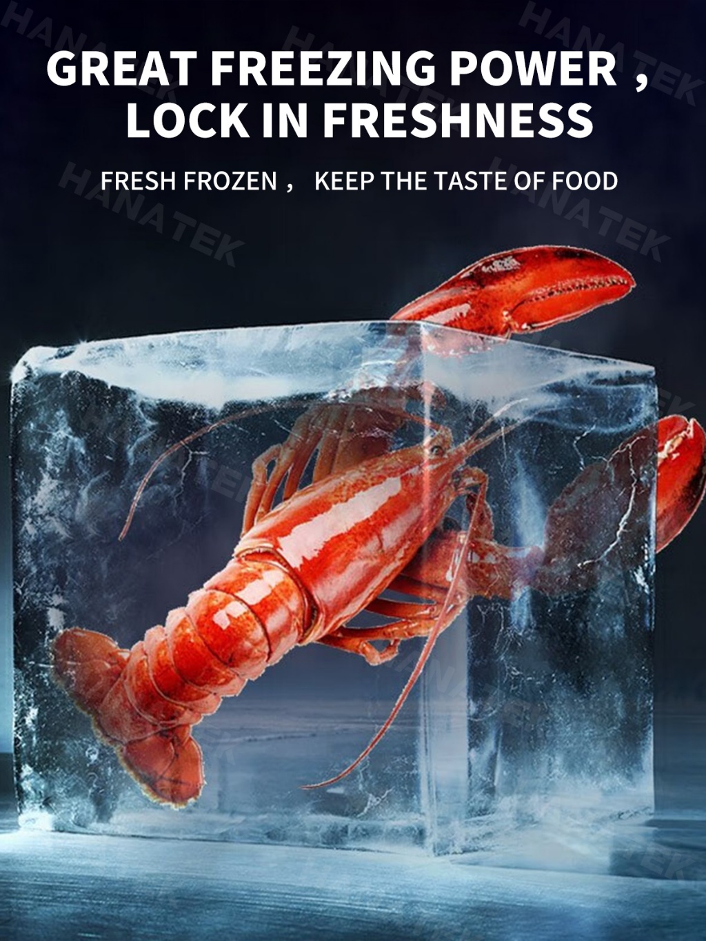 HANATEK Freezer Inverter Chest Freezer Refrigerator Mini Freezer ...