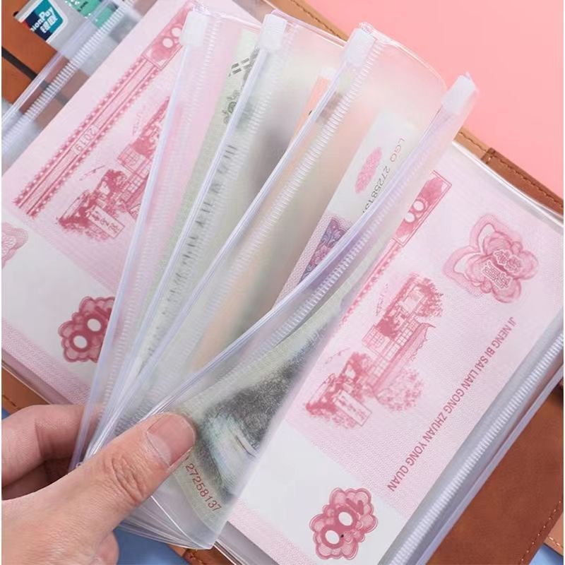 Macaron Binder Organinzer Set A5/A6 loose leaf zipper bag money bags ...