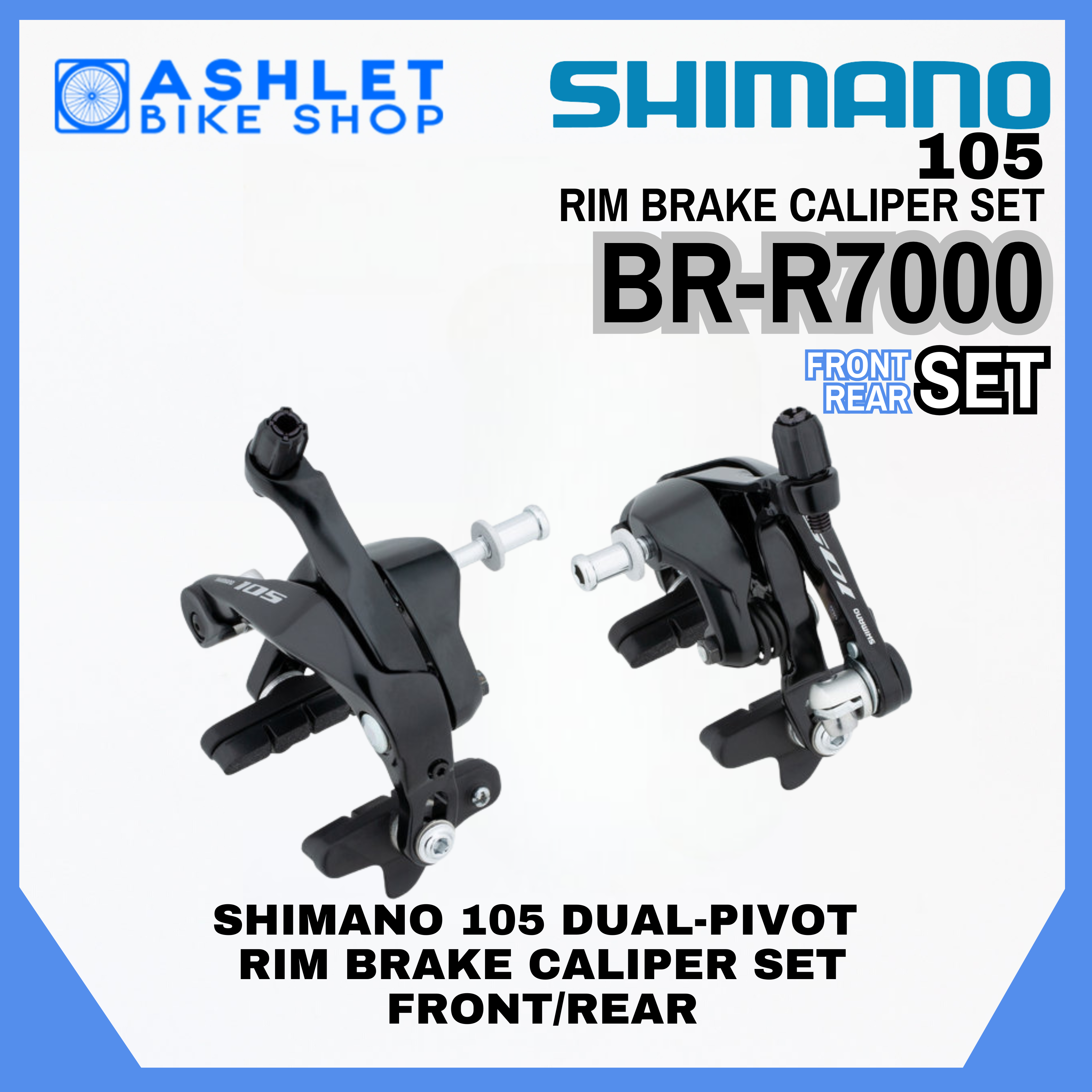 ORIGINAL SHIMANO 105 BR-R7000 Dual-Pivot Rim Brake Caliper Front / Rear ...