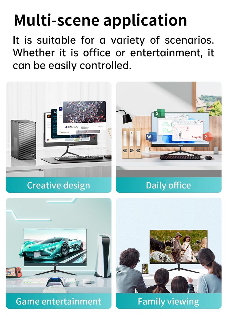 PC Monitor 19 22 24 inch 75H 25 27 Inch100Hz IPS Computer Monitor Flat ...